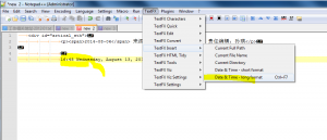 -notepad++效率技巧两则: 插入时间和调用ASCII码表 | -UFQI-Blog